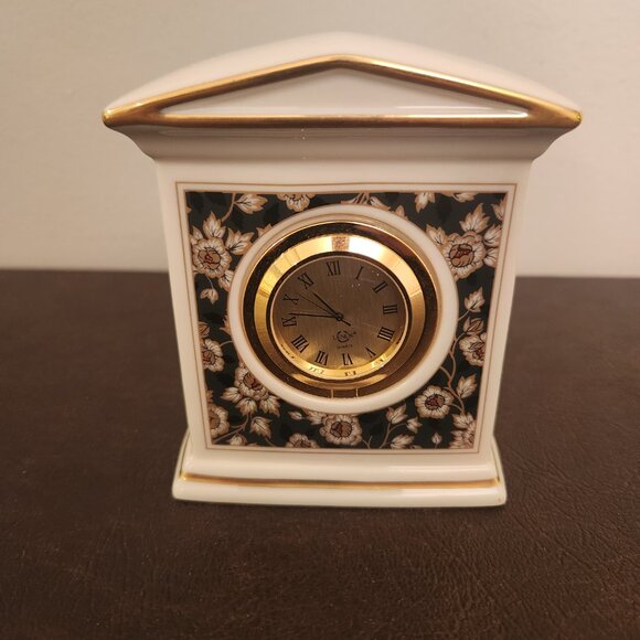Lenox | Accents | Lenox Golden Dynasty Bone China Desktop Analog Clock ...
